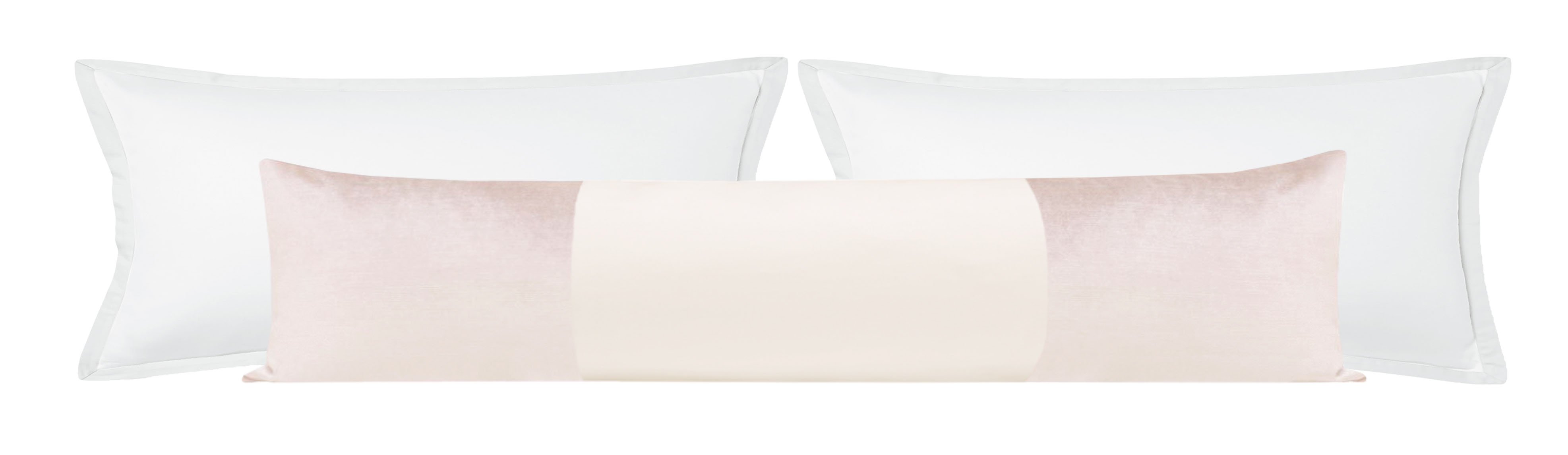 THE XL LUMBAR :: COLORBLOCK FAUX SILK VELVET // BALLET - 14 THE XL LUMBAR :: COLORBLOCK FAUX SILK VELVET // BALLET - 14