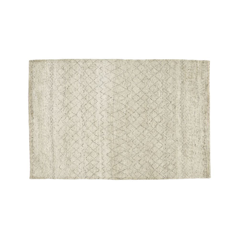 Ferraco Grey Moroccan Area Rug 6'x9' - Crate and Barrel | Havenly