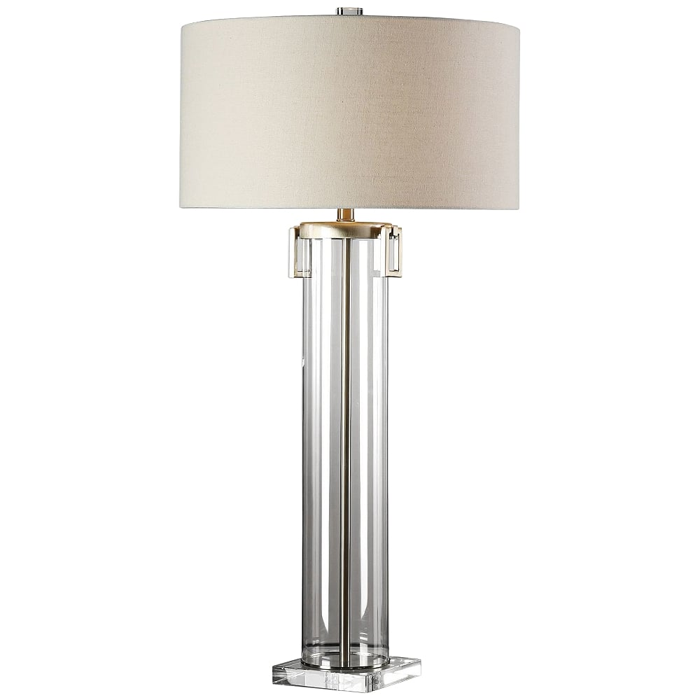Uttermost Monette Clear Acrylic Tall Cylinder Table Lamp - Style # 41C28 - Lamps Plus | Havenly