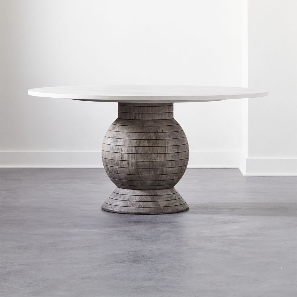 Balance Round Pedestal Dining Table - CB2 | Havenly