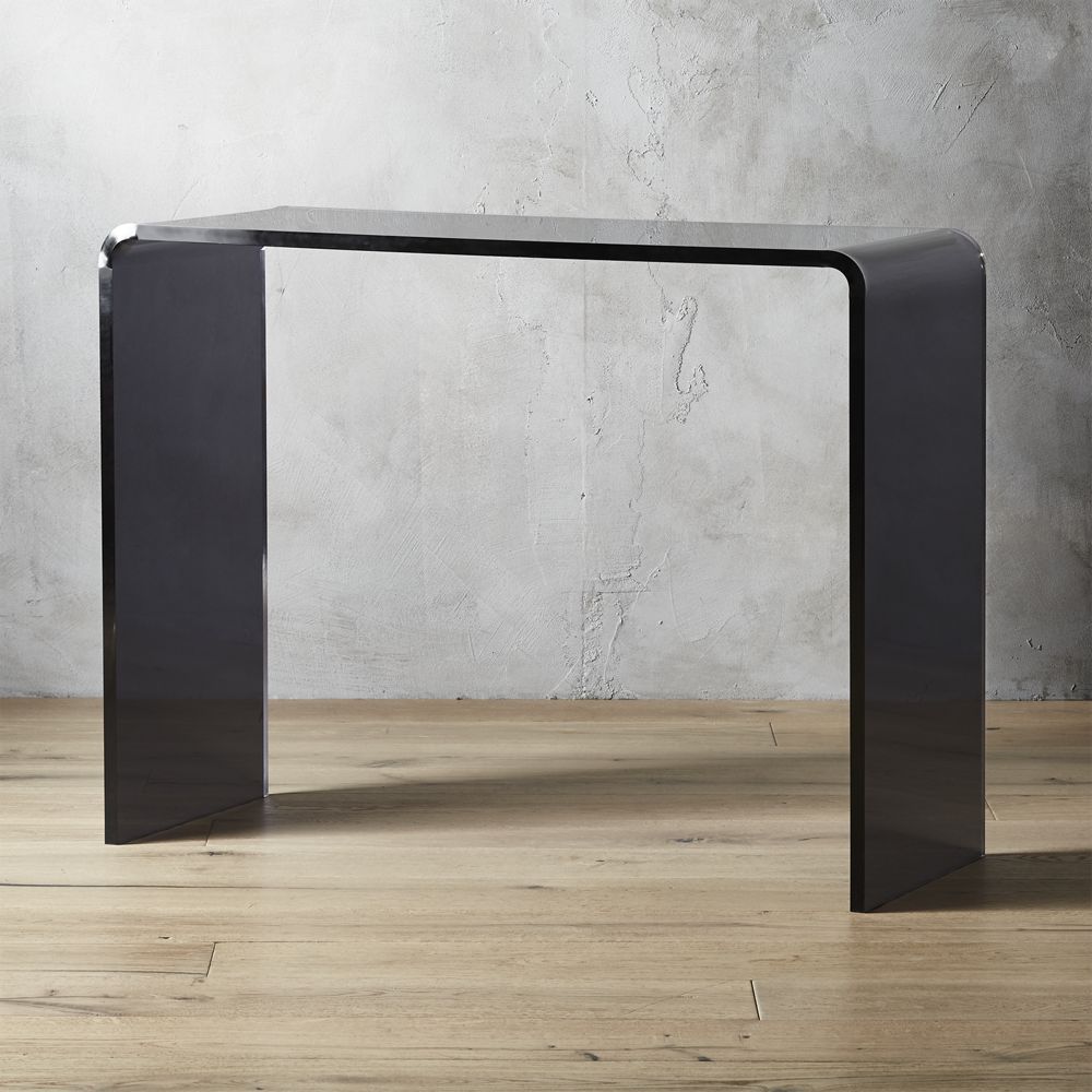 Black acrylic console table store