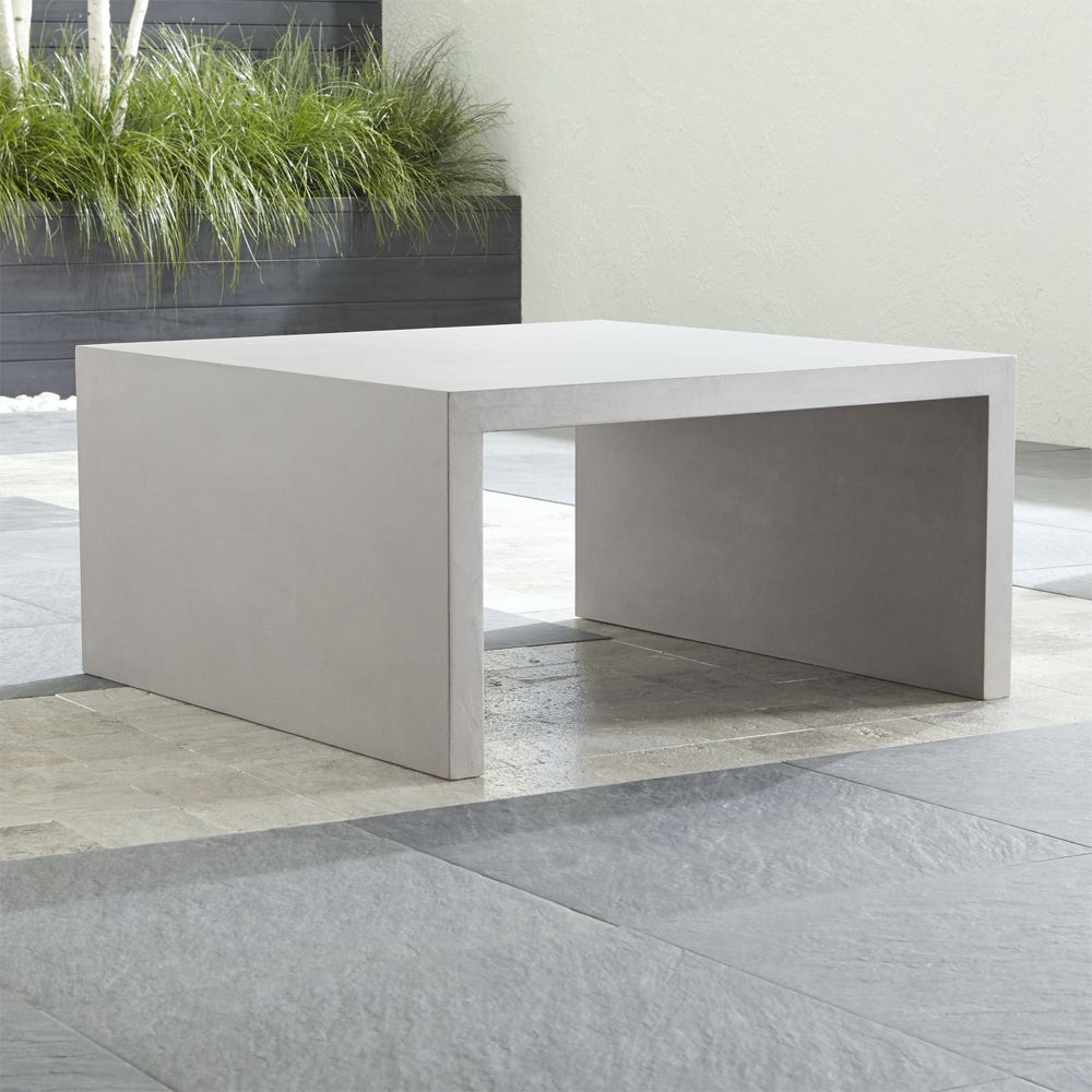 Cascade Square Coffee Table - Crate and Barrel | Havenly