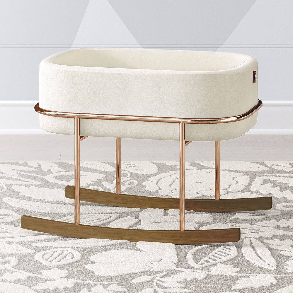 Monte White Rockwell Bassinet - Crate and Barrel | Havenly