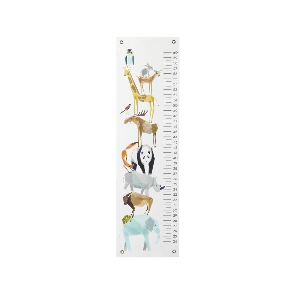 Zoo Animal Growth Chart - Crate & Kids | Havenly