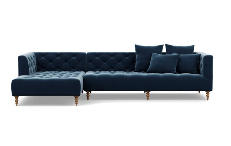 Ms. Chesterfield Sectional Sofa with Left Chaise by Apartment Therapy ...