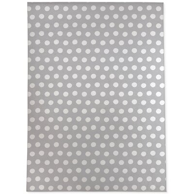 , Big Polka Dots Light Grey-2X3 Big Polka Dots Light Blue Area Rug By ...