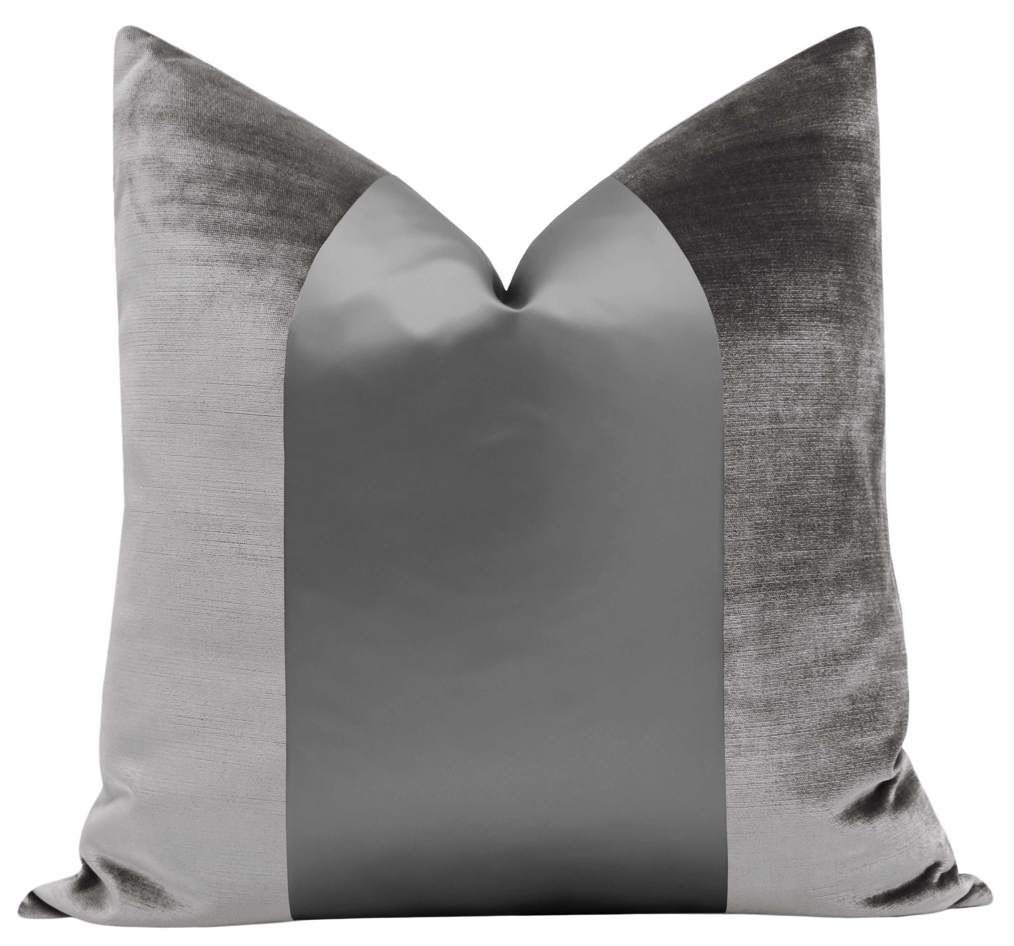 PANEL MONOCHROMATIC :: FAUX SILK VELVET // CHROME - Sample 4" X 4 ...