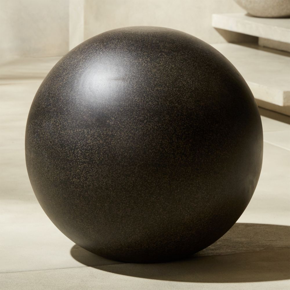 Playa Black Terrazzo Indoor/Outdoor Ball Extra Large - CB2 | Havenly