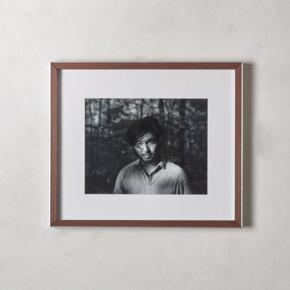 Gallery Walnut and Silver Border Frame with White Mat 11"x14" - CB2 ...