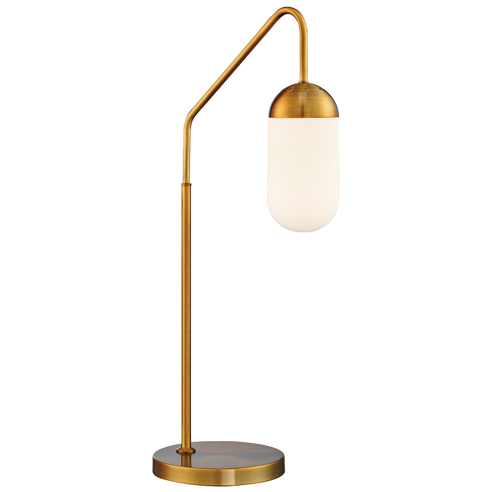 Lite Source Firefly Antique Brass Downbridge Desk Lamp - Style # 69T84 - Lamps Plus | Havenly