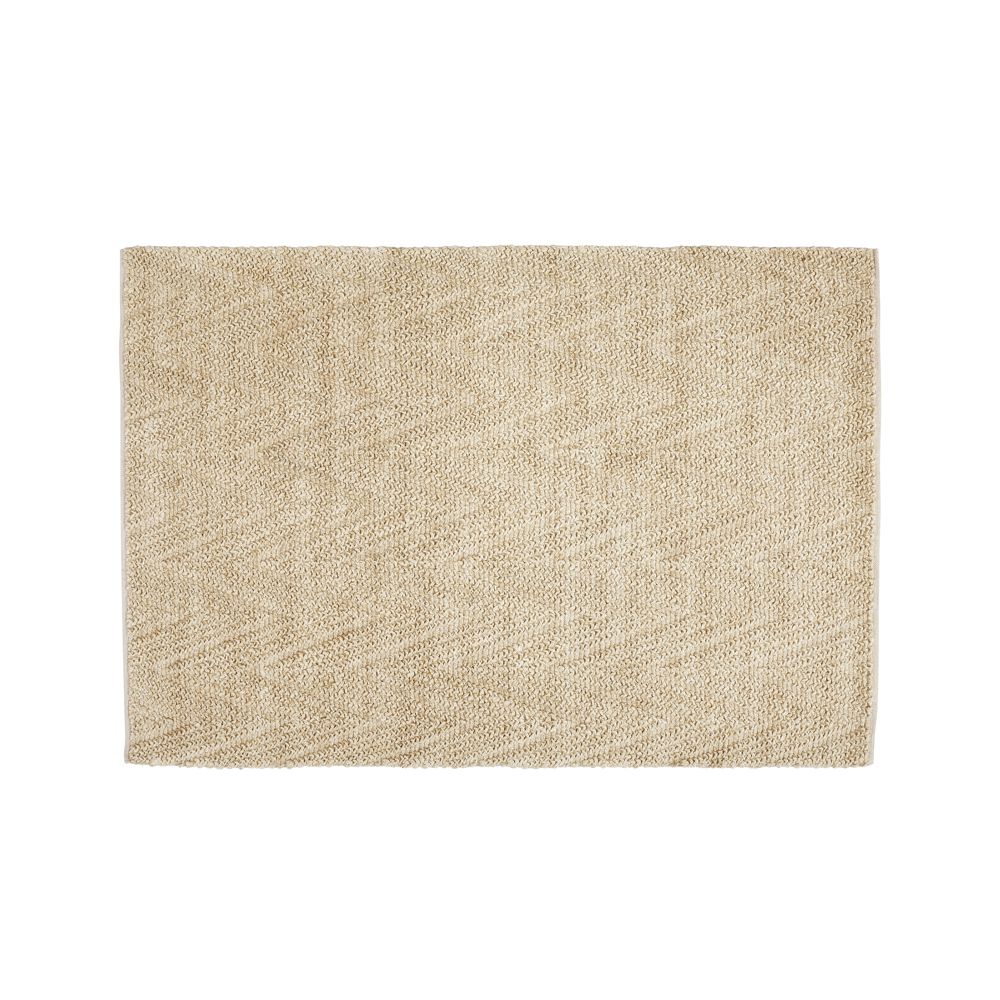 Toler Parchment Chevron Jute Rug 9'x12' - Crate and Barrel | Havenly