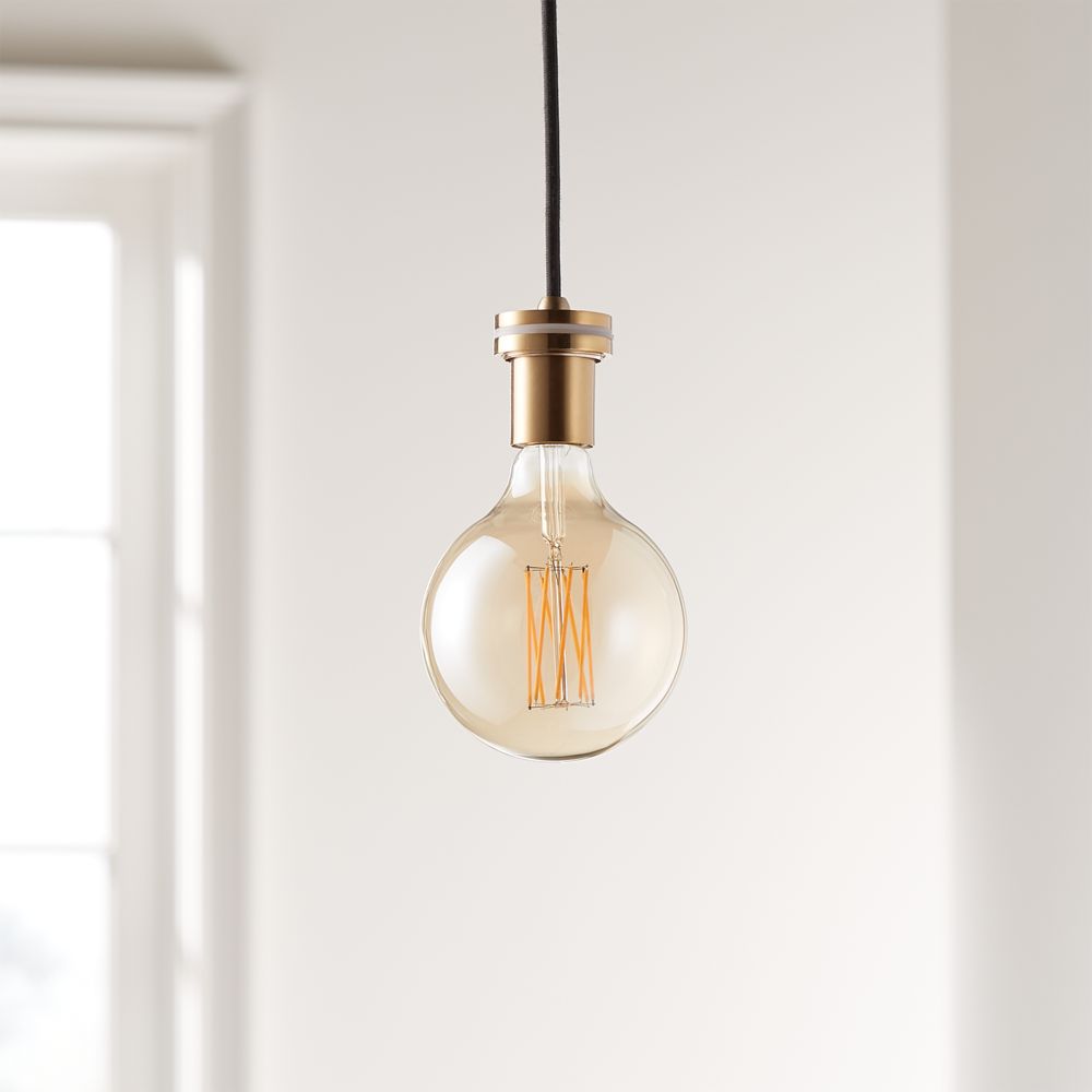 Arren Brass Single Pendant Light Socket - Crate and Barrel | Havenly