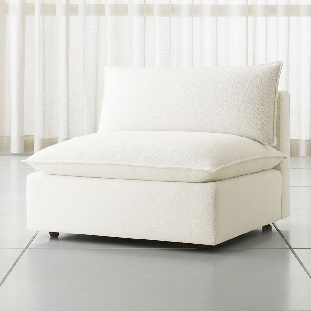 Lotus Deep Modular Armless Chair - Crate and Barrel | Havenly