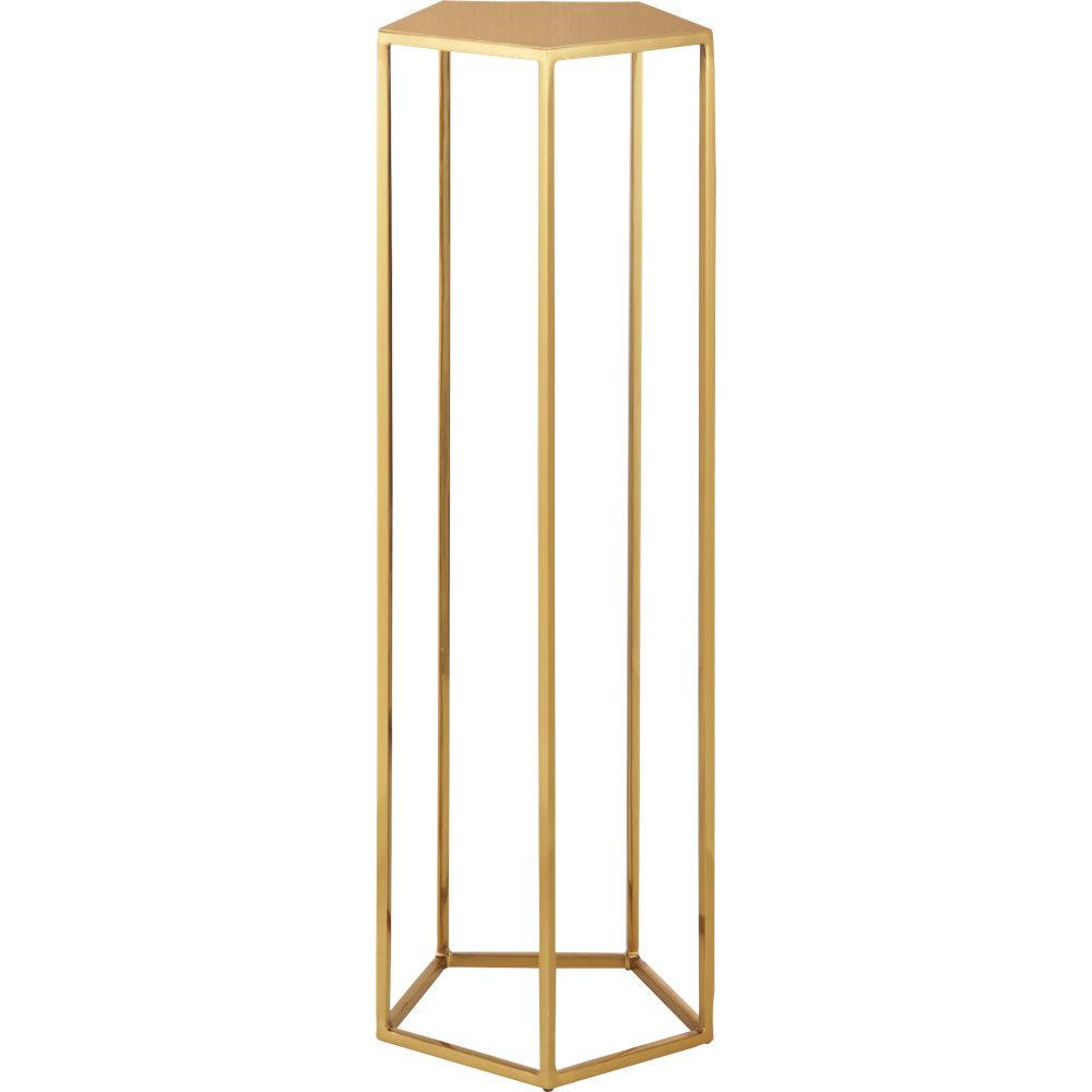 polygon tall pedestal table - CB2 | Havenly