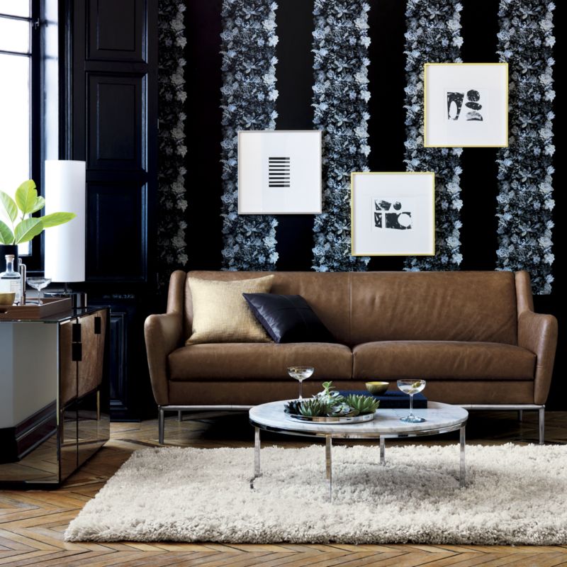 alfred leather sofa CB2 Havenly