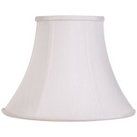Springcrest Ginna White Fabric Flared Bell Lamp Shade 7x14x11 (Spider ...