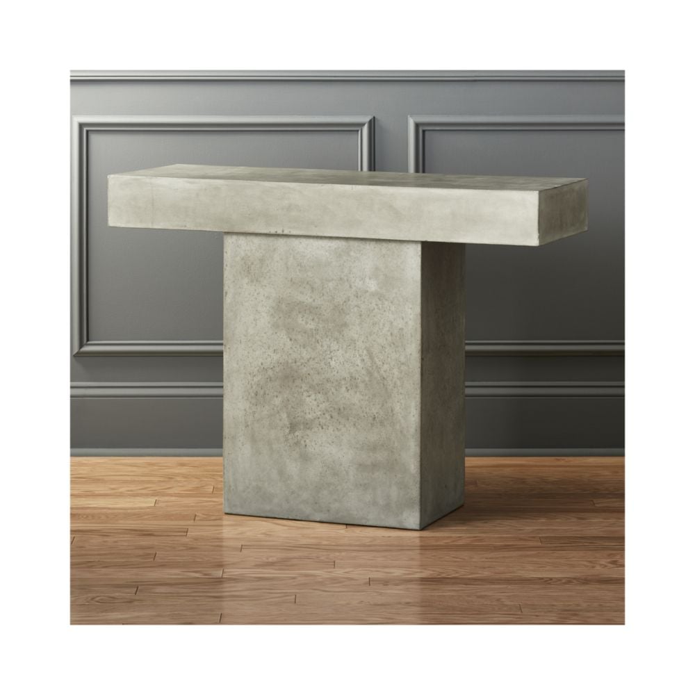 fuze grey console table - CB2 | Havenly