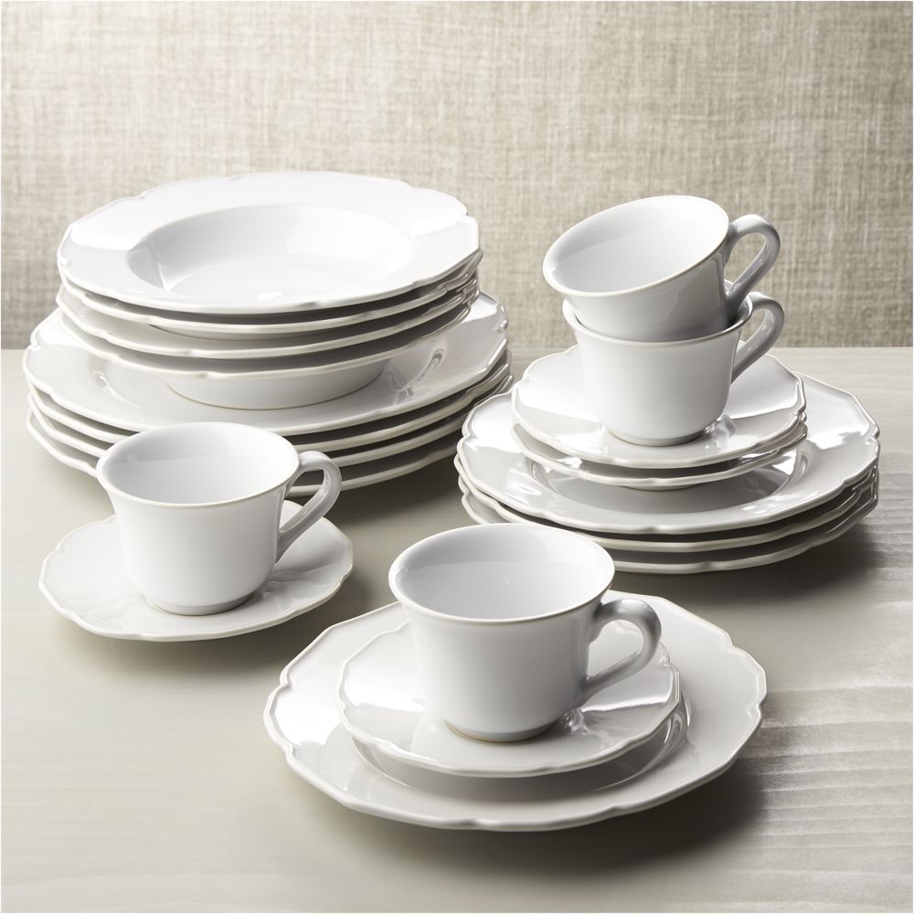 Savannah 20-Piece Dinnerware Set - Crate and Barrel | Havenly