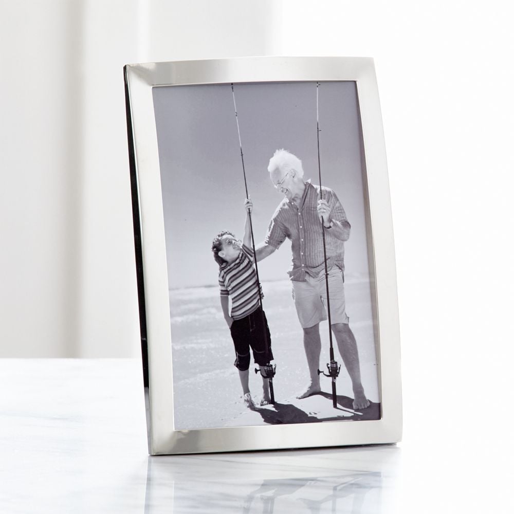 Eliza Silver 4x6 Picture Frame - Crate and Barrel | Havenly