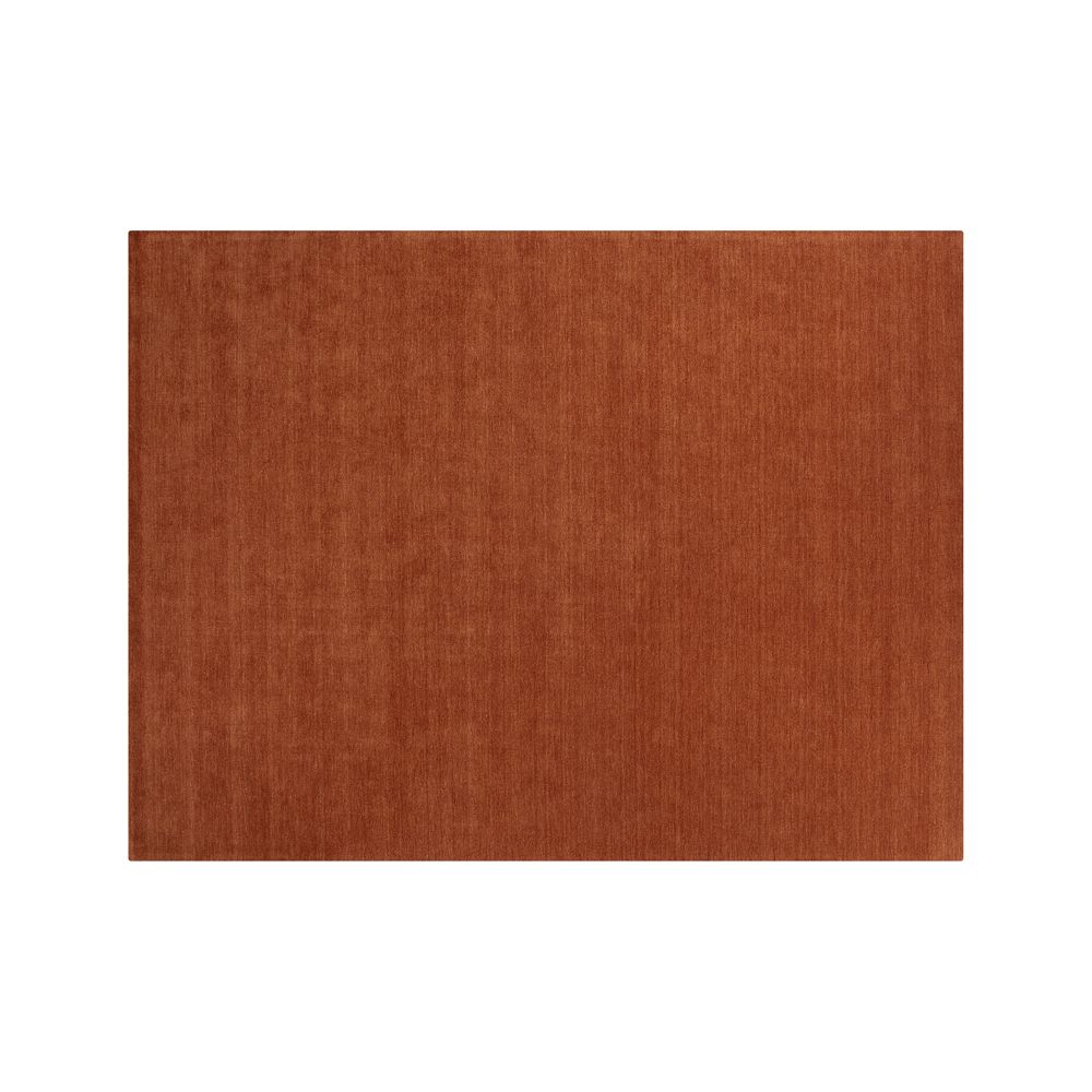 Baxter Marigold Orange Wool 10'x14' Rug - Crate and Barrel | Havenly