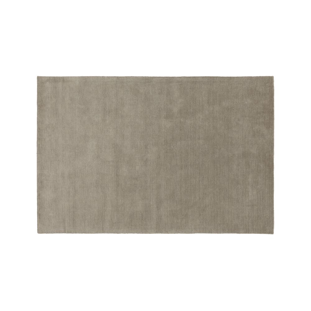 Baxter Light Grey Wool Rug 10'x14' - Crate and Barrel | Havenly