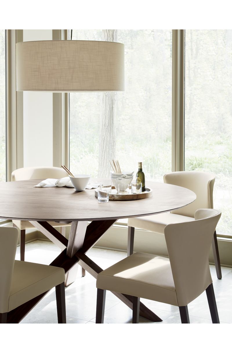 Apex 64" Round Dining Table - Crate and Barrel | Havenly