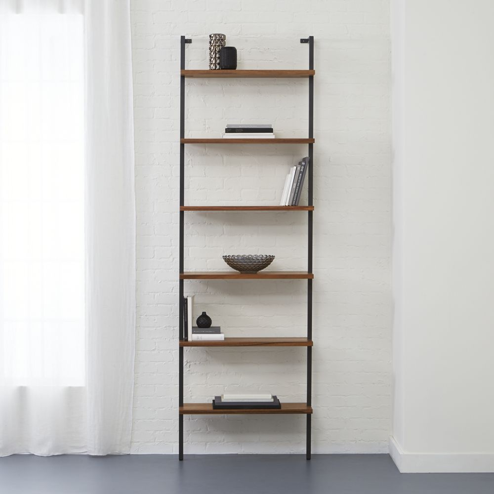 "helix 96"" acacia bookcase" - CB2 | Havenly