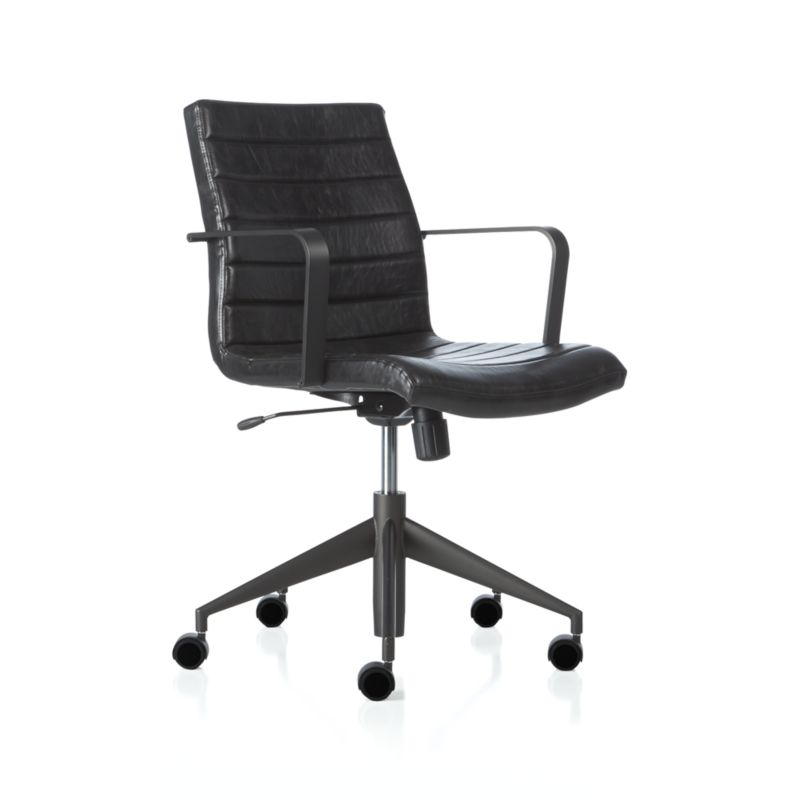 Graham Black Office Chair Crate and Barrel Havenly