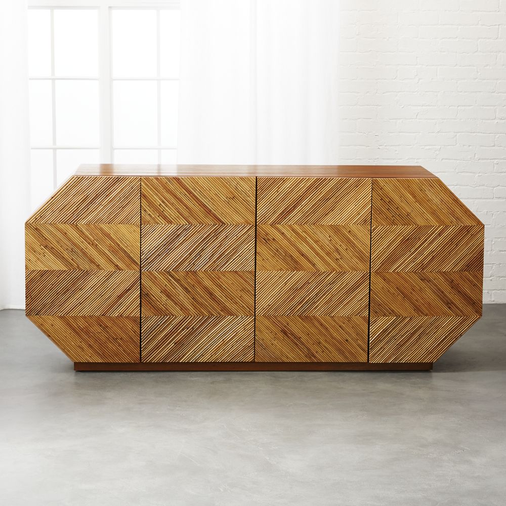 Elston Rattan Credenza - CB2 | Havenly