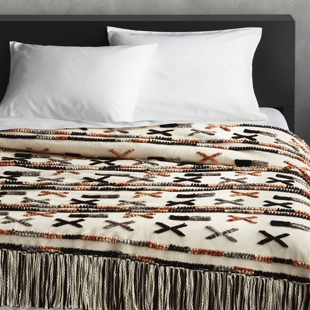 Handwoven Dorado Full/Queen Blanket - CB2 | Havenly