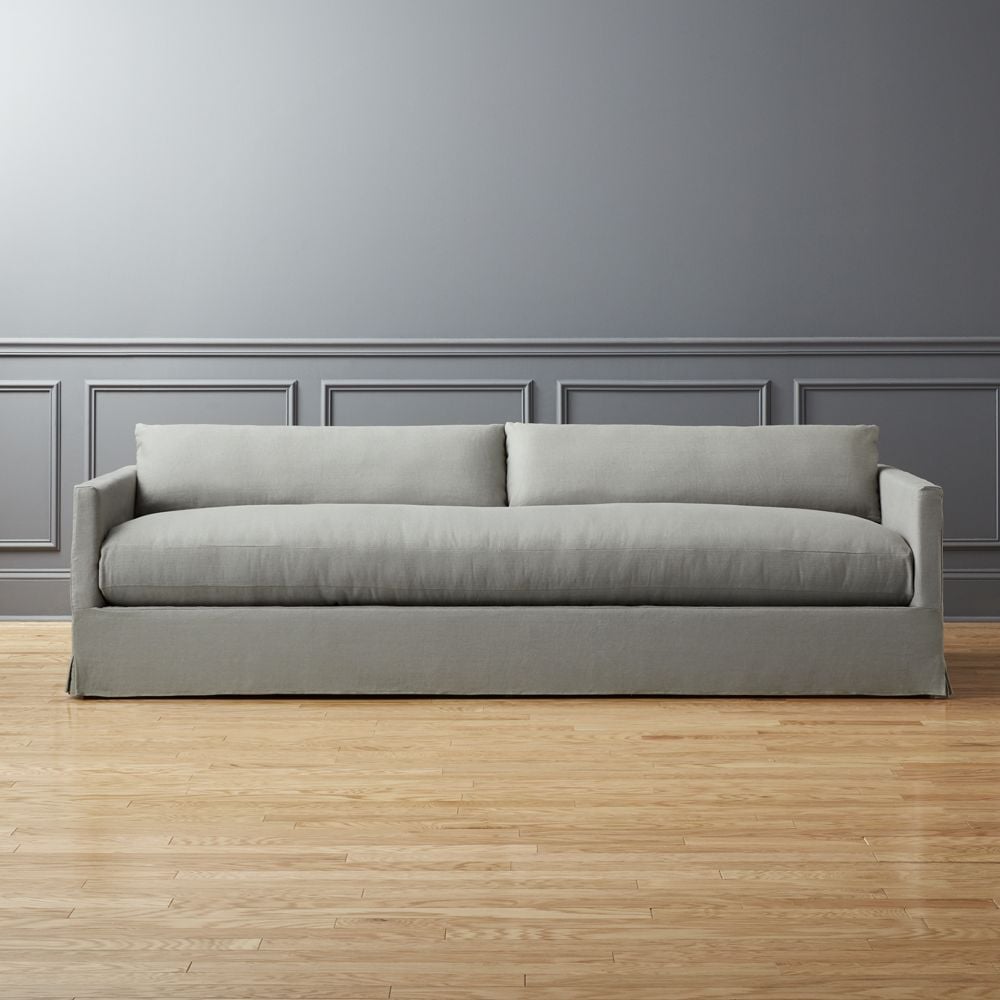 Delphine Linen Slipcover Sofa CB2 Havenly