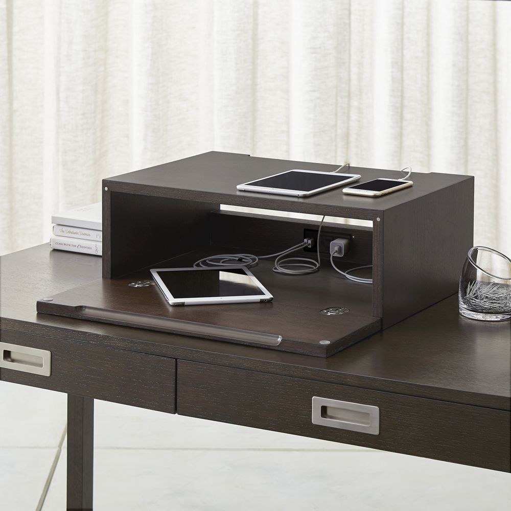Aspect Coffee Charging Station with Power - Crate and Barrel | Havenly