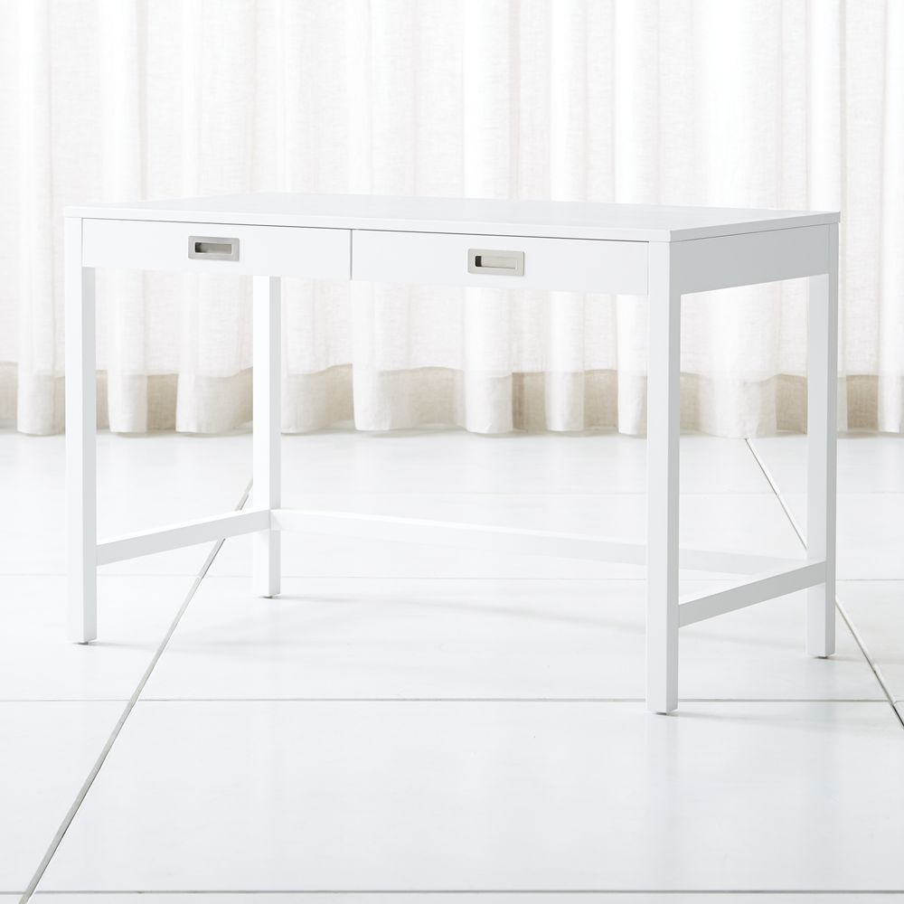 Aspect White Desk - Crate and Barrel | Havenly