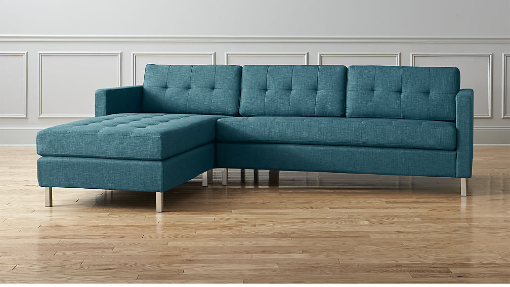 Cb2 ditto ii grey sectional sofa store