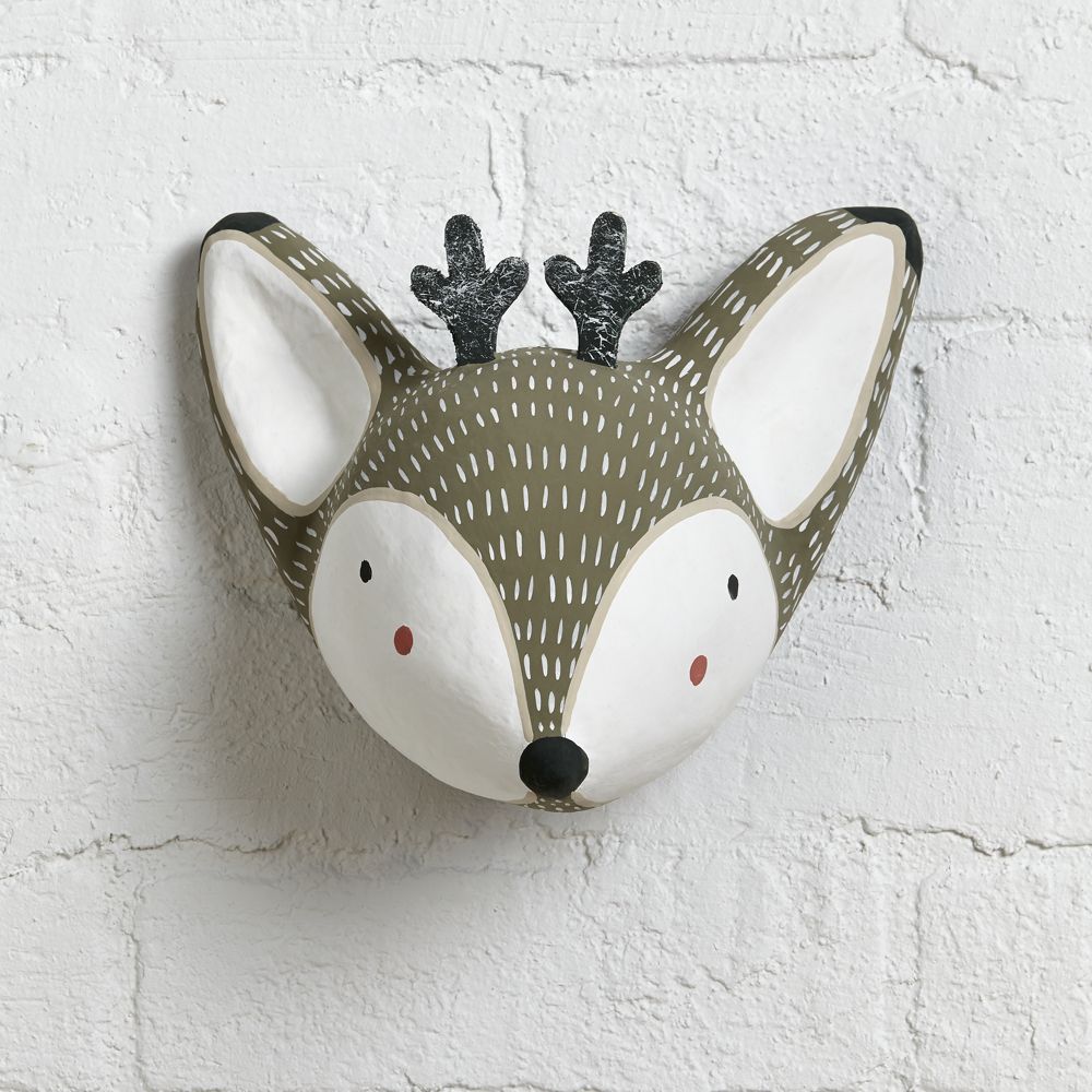 Paper Mache Deer Head - Crate & Kids | Havenly